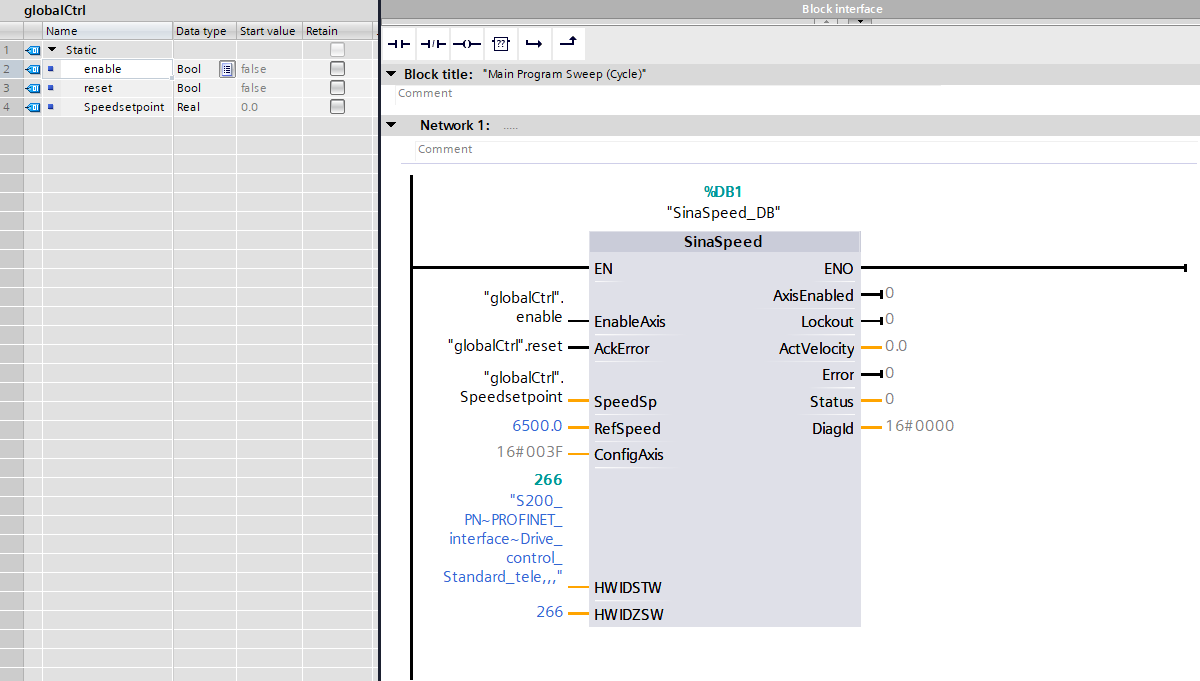 Speed and Position Control of Siemens Servo Drive Using TIA Portal