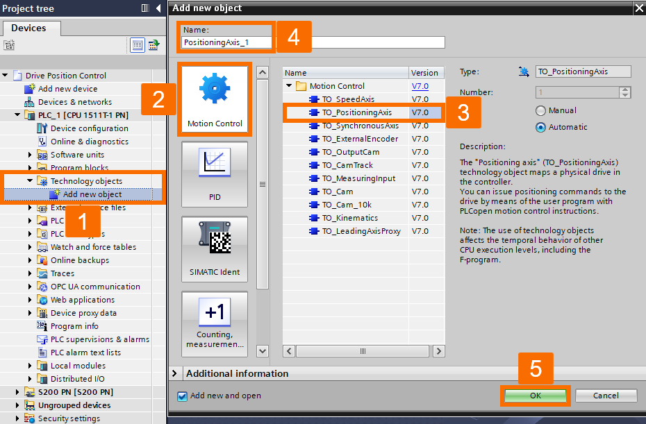 Speed and Position Control of Siemens Servo Drive Using TIA Portal