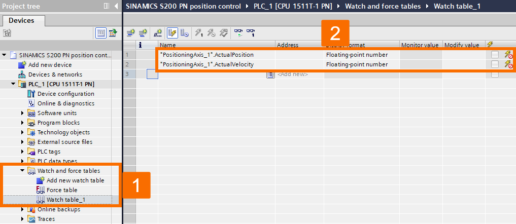 Speed and Position Control of Siemens Servo Drive Using TIA Portal