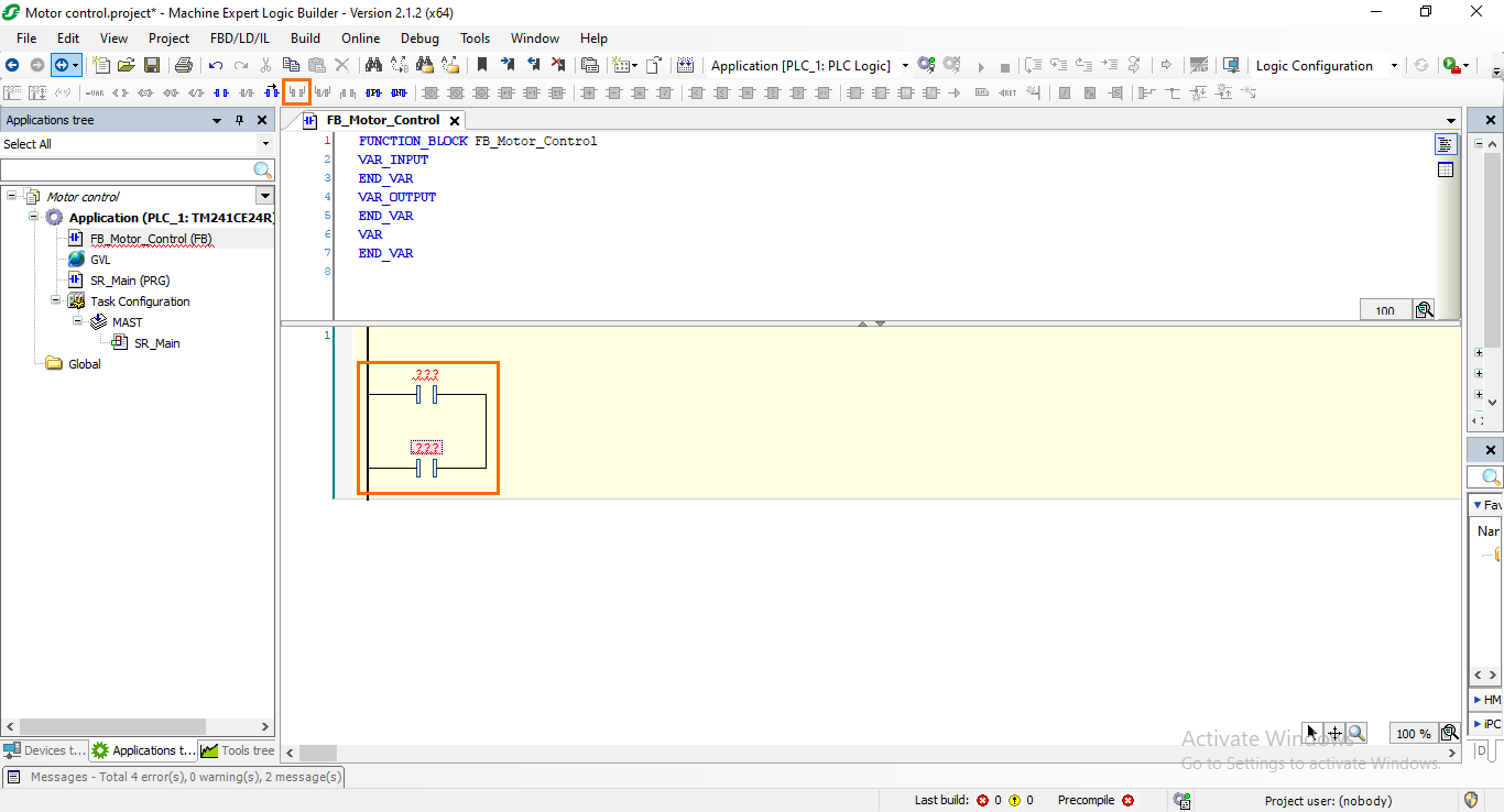 PLC Programming Using Schneider Electric’s Machine Expert