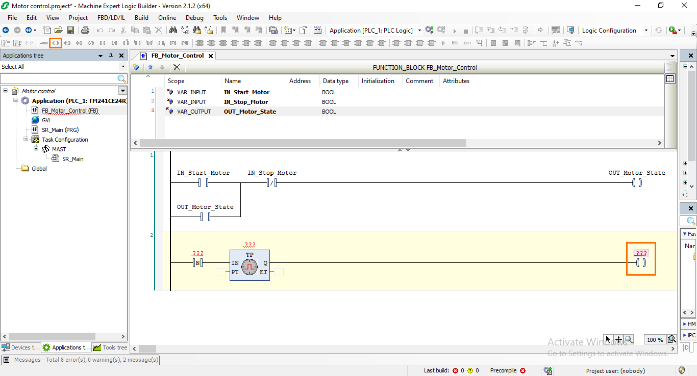 PLC Programming Using Schneider Electric’s Machine Expert