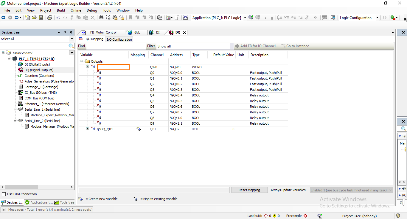 PLC Programming Using Schneider Electric’s Machine Expert