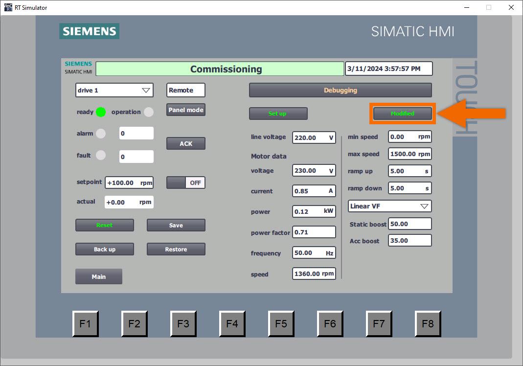 Siemens G120X/XA Drive Configuration with HMI Template