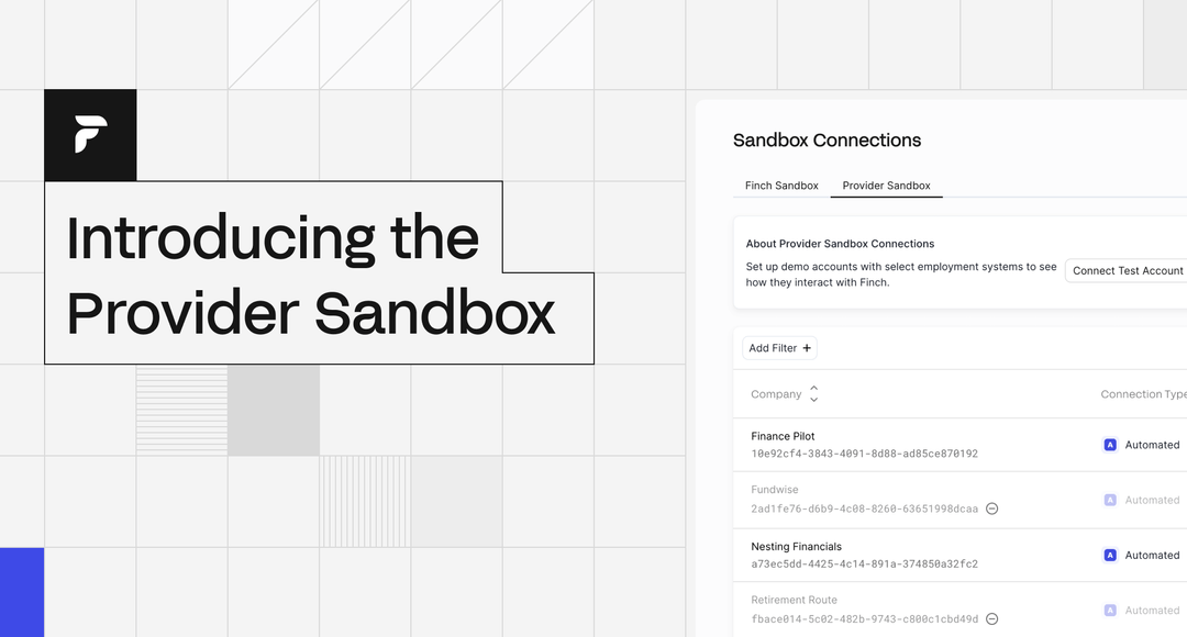 Provider Sandbox: Test with Live Payroll Systems | Finch