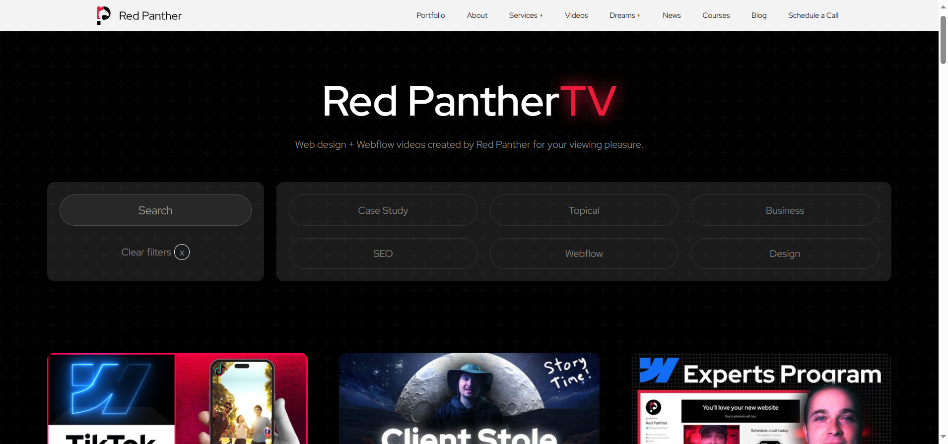 Videos About Webflow, Web Design, SEO + More | Red PantherTV