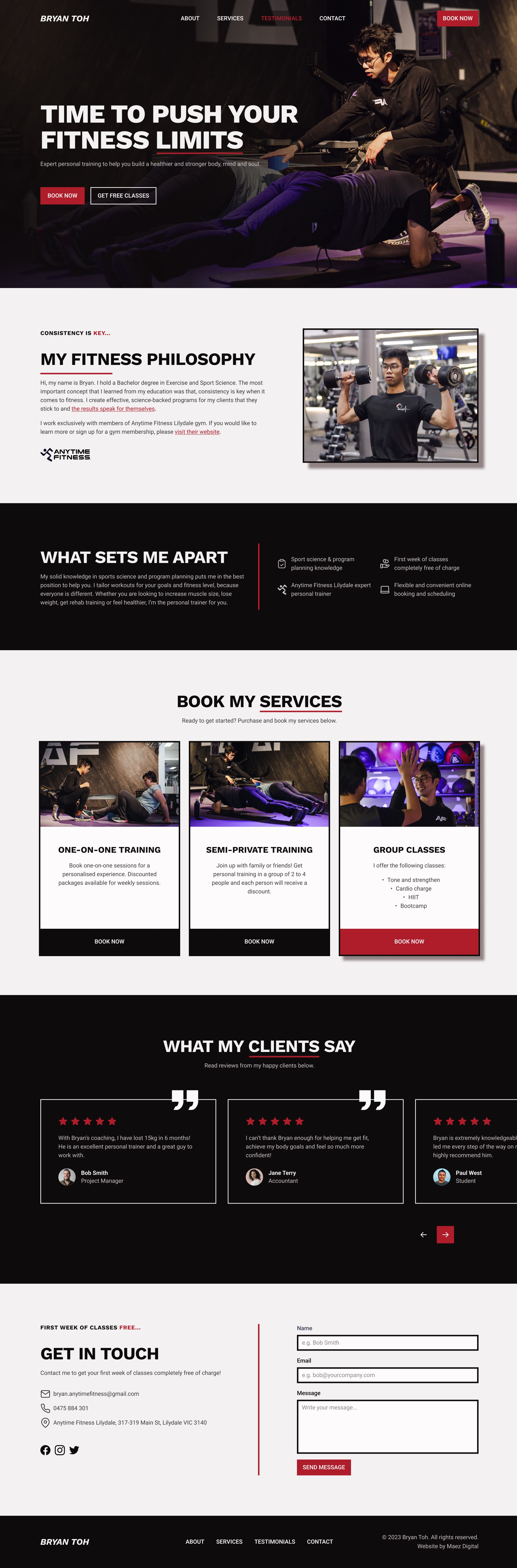 Bryan Toh Fitness | Webstrive