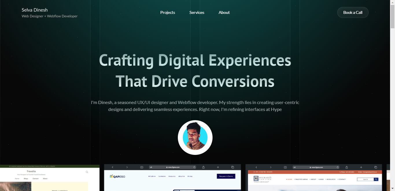 Selva Dinesh | Web Designer & Webflow Developer