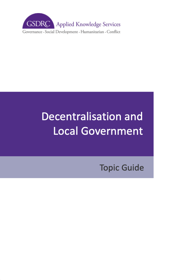 Decentralisation and Local Government