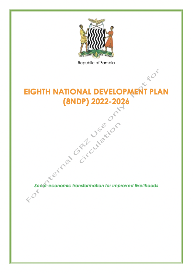 Eighth National Development Plan (8NDP) 2022-2026