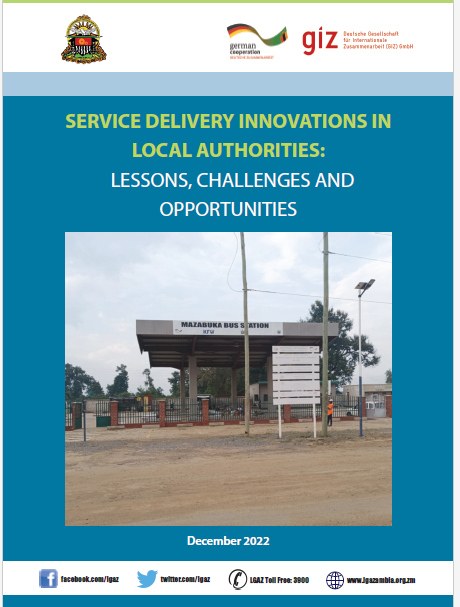 SERVICE DELIVERY INNOVATIONS IN LOCAL AUTHORITIES: LESSONS, CHALLENGES ...