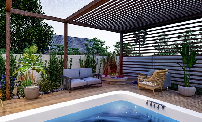 18 Hot Tub Privacy Fence Styles for a Luxury Soak
