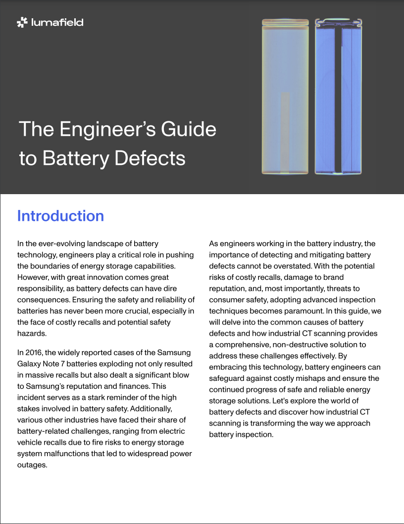 Free Guide: The Engineer's Guide to Battery Defects