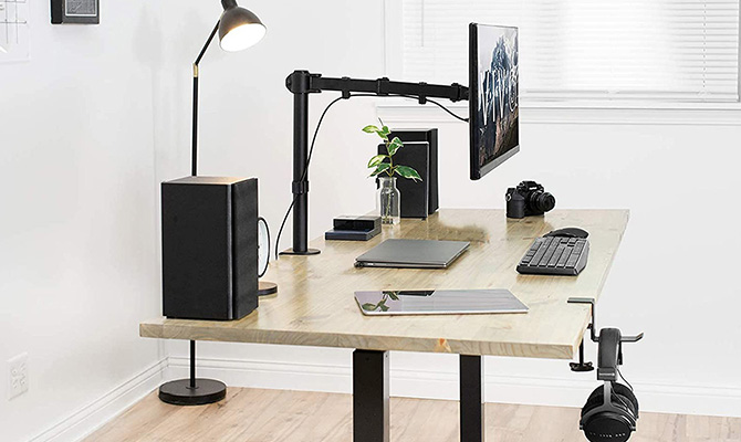VIVO Single Monitor Desk Mount – Quick Overview | Let's Review