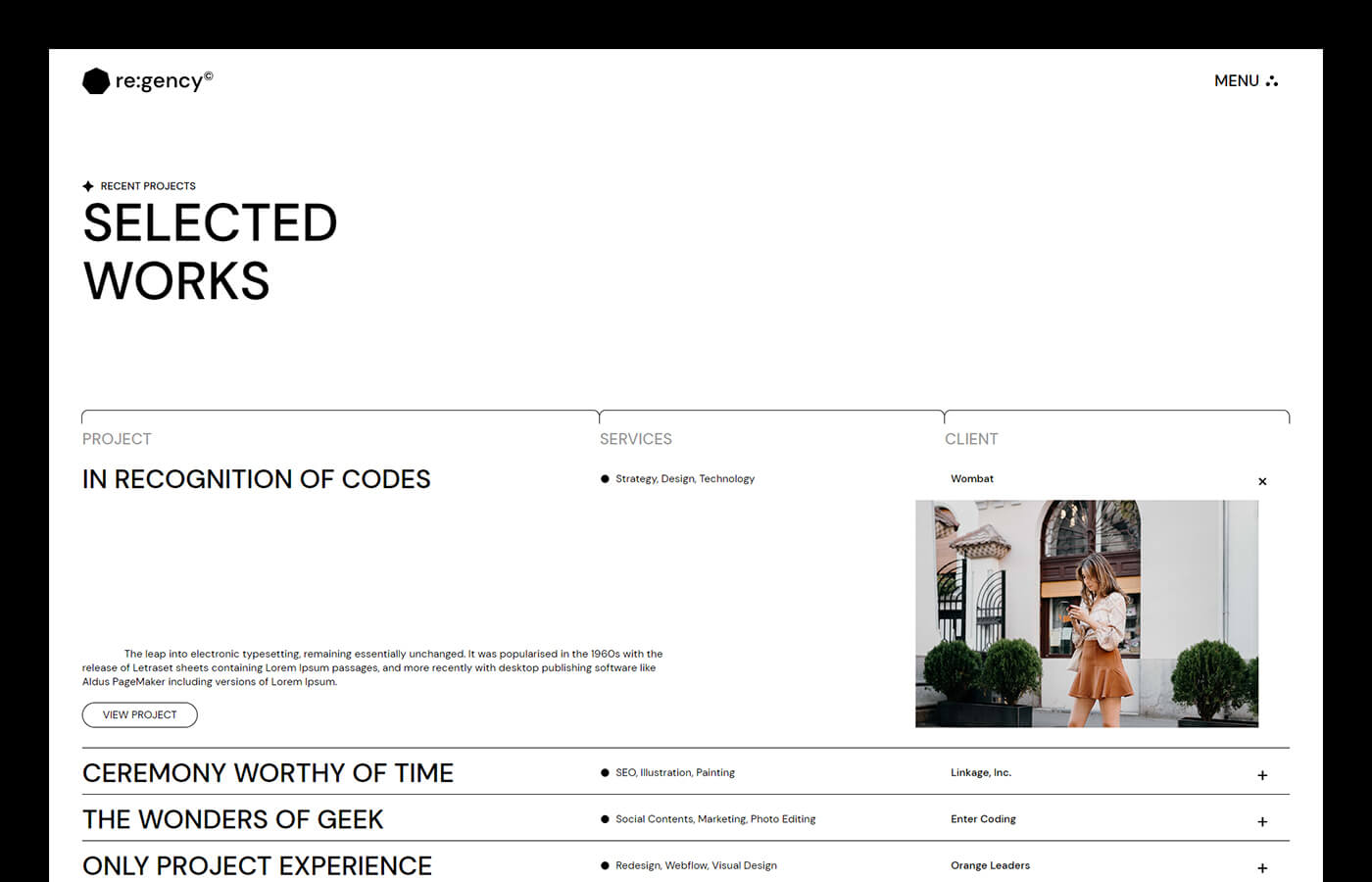 Minimal Agency Website Template