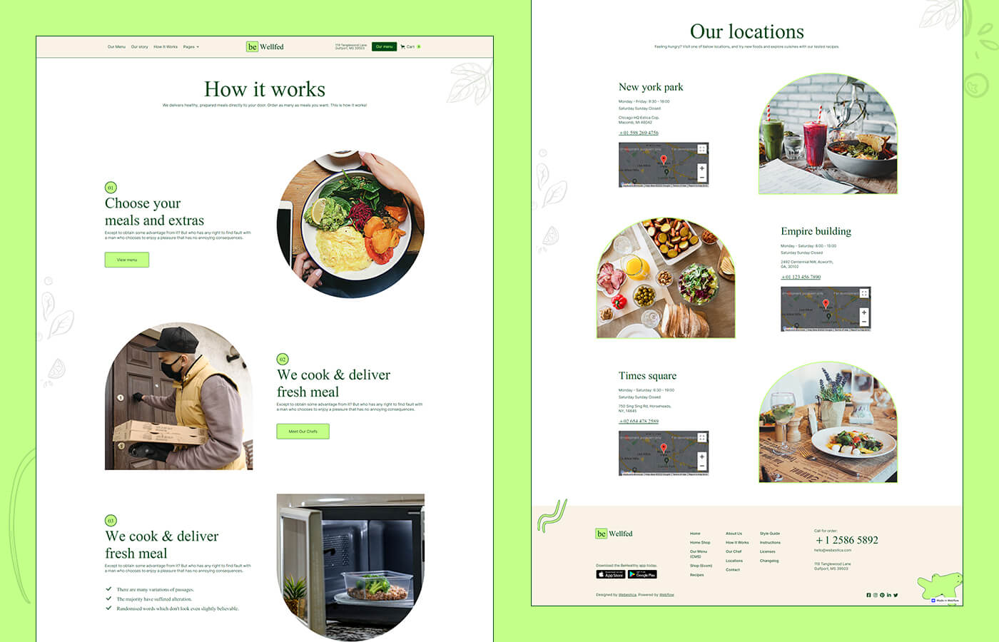 Food Delivery Webflow Website Template
