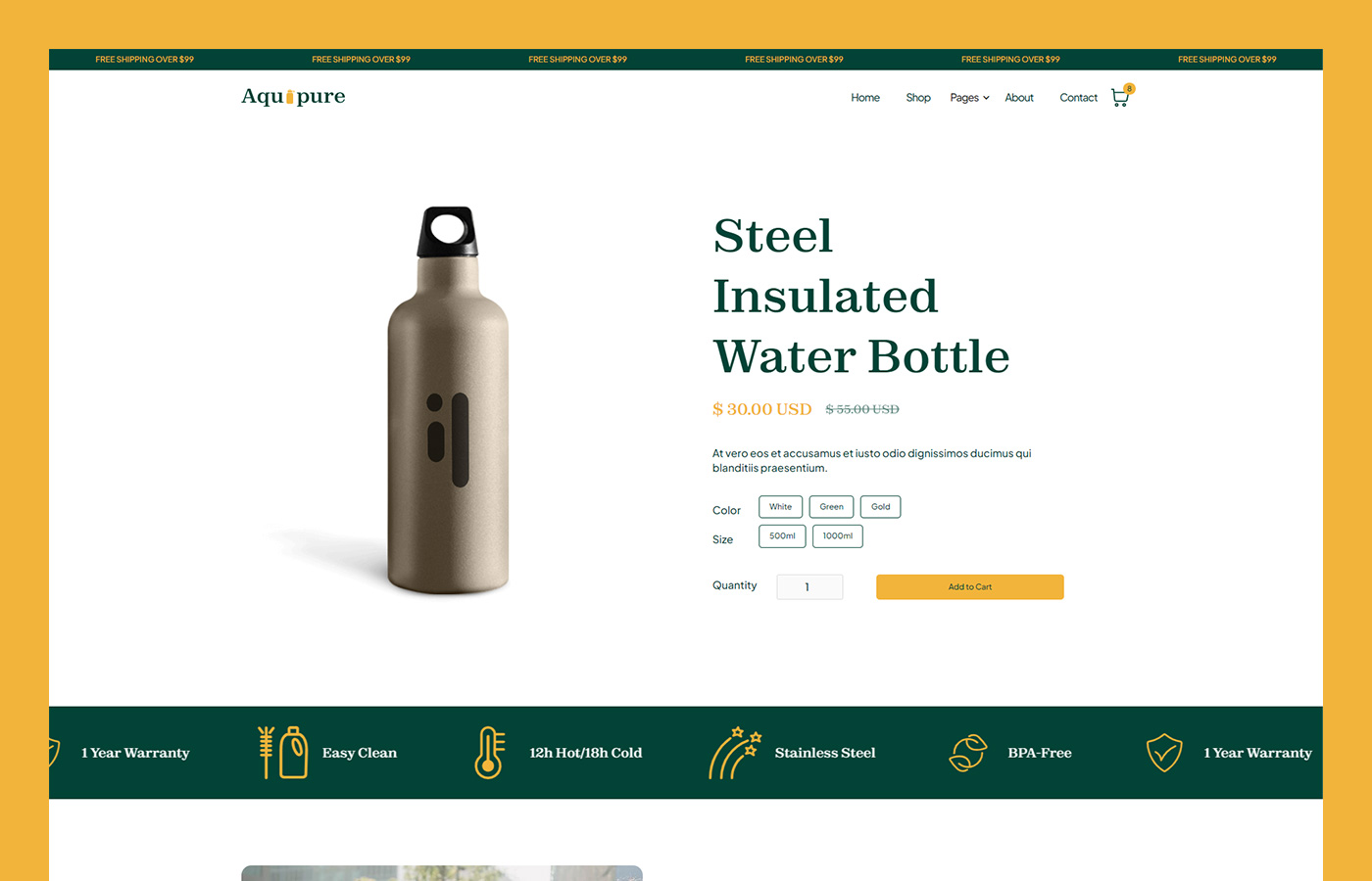 Small Business & Homeware Website Template