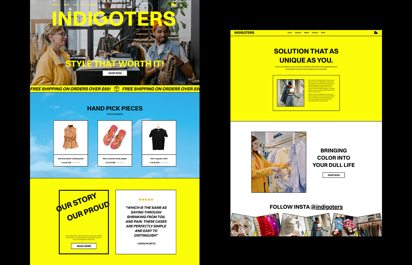 Fashion Store & Retail eCommerce Website Template