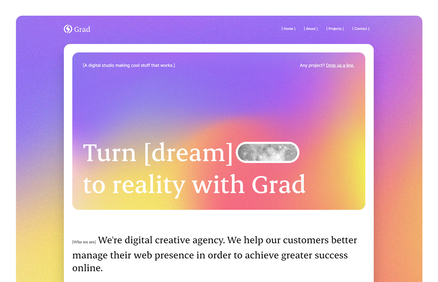 Gradient Agency Website Template