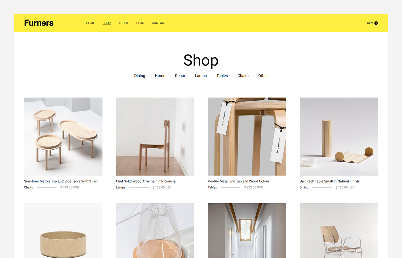 Furniture Store eCommerce Website Template