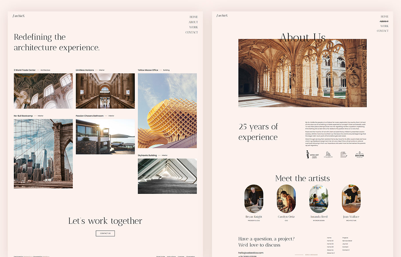 Architecture Design Website Template