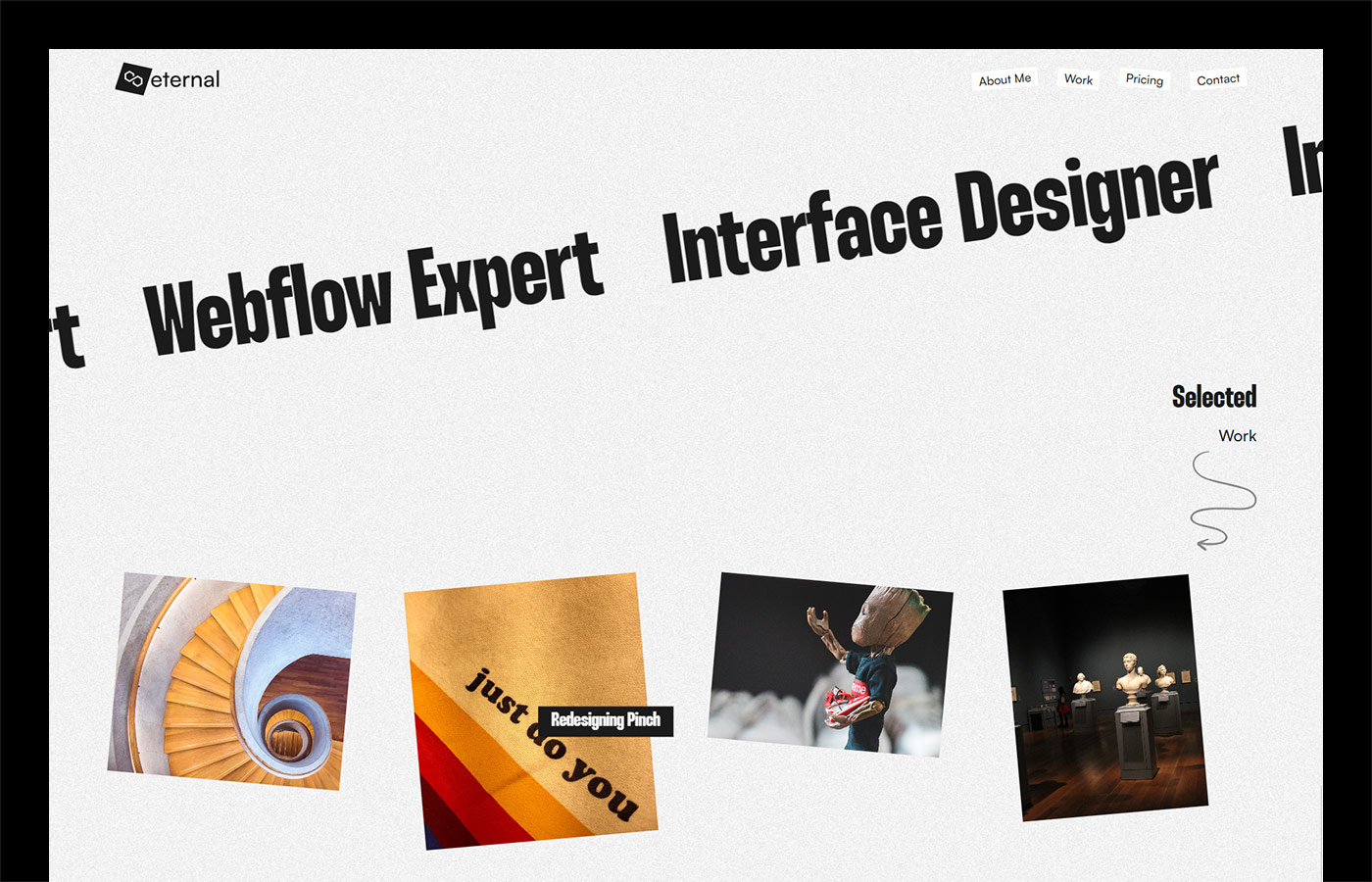Personal Portfolio and Designer Webflow Template