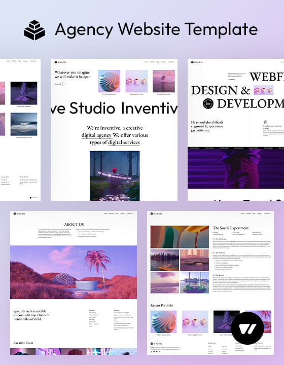 Creative Studio and Agency Website Template