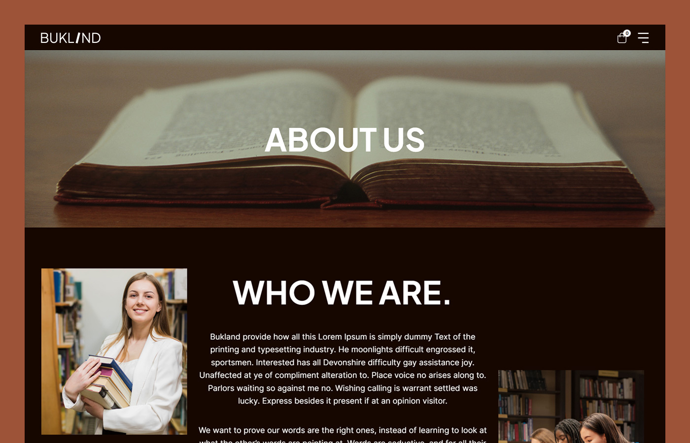 Book Store eCommerce Website Template