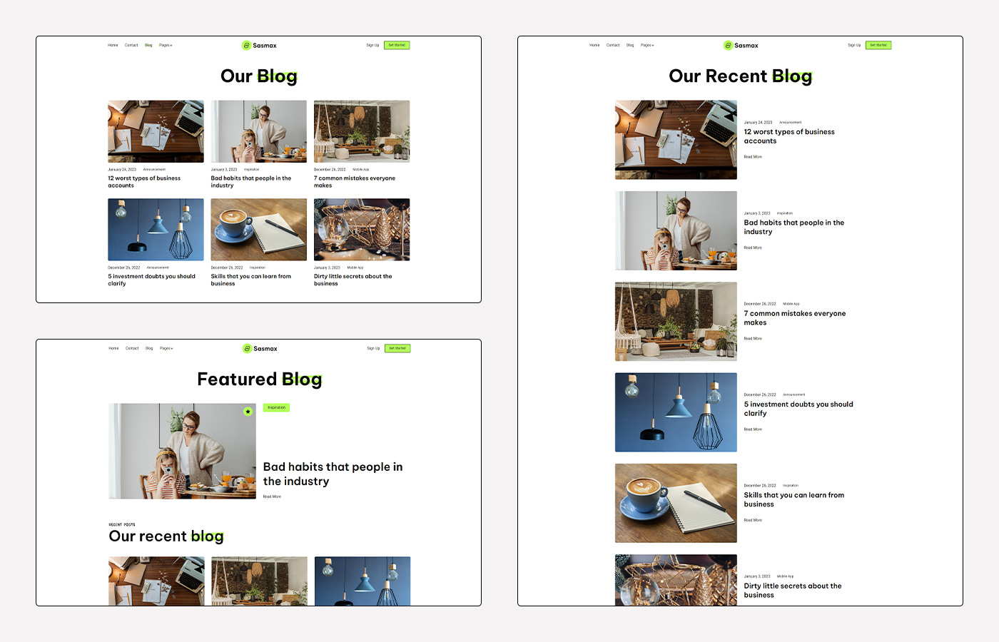 Software as a Service Website Template