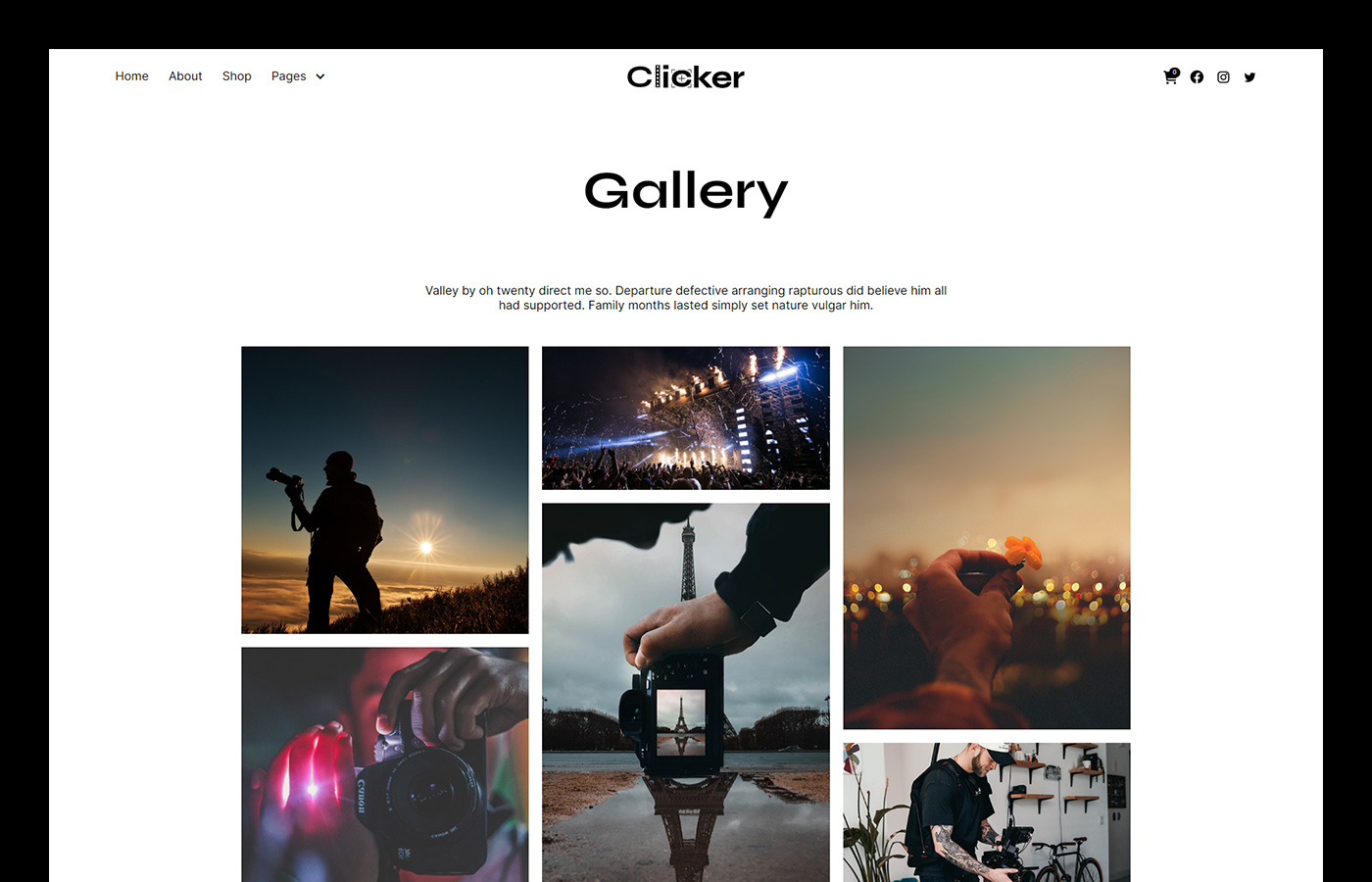 Photography Website Template