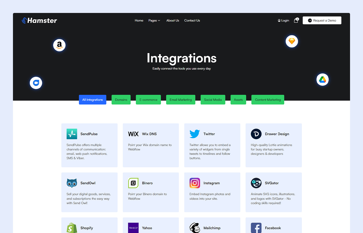 Classic SaaS Website Template