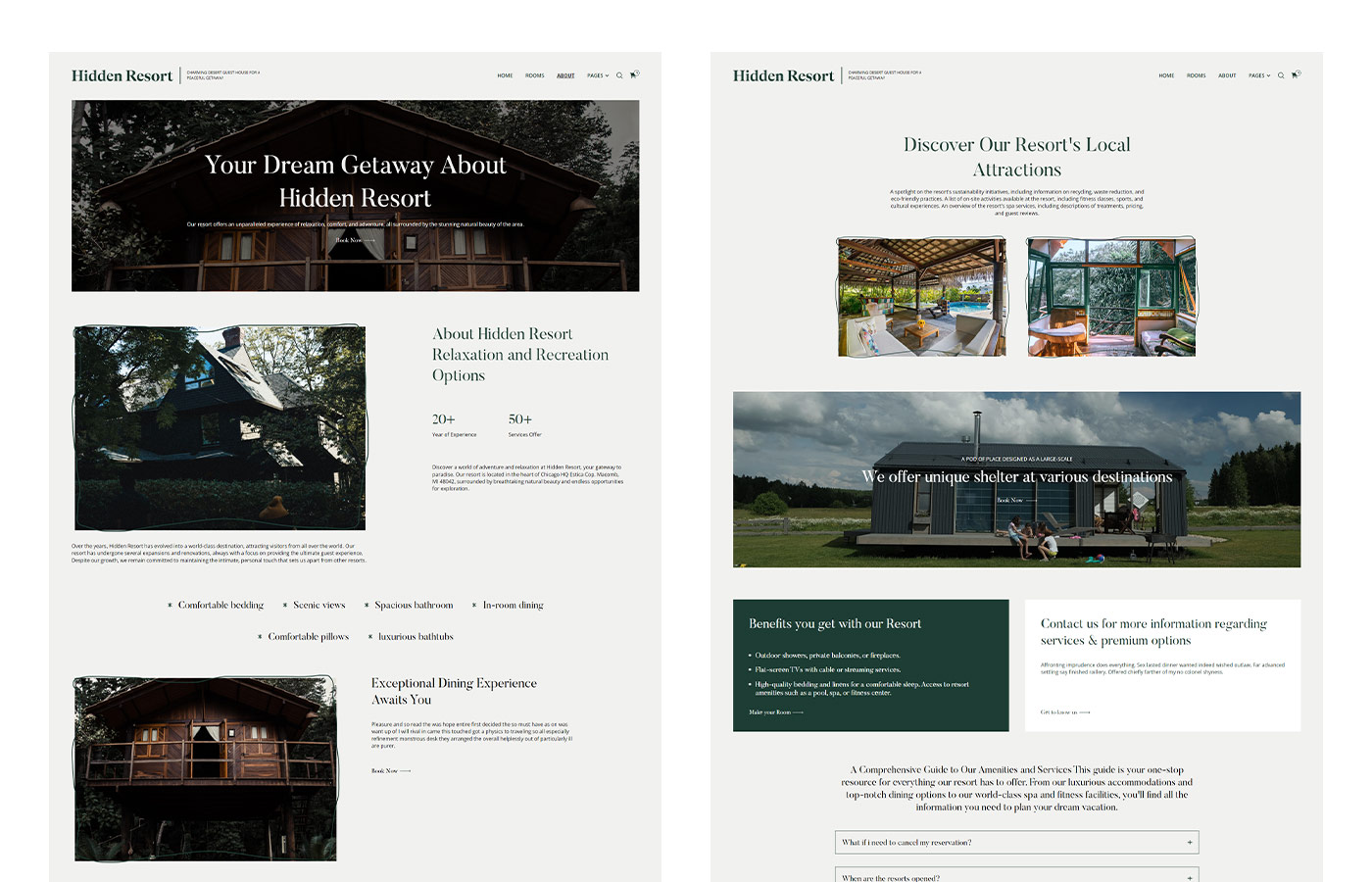 Hotel & Resort Website Template