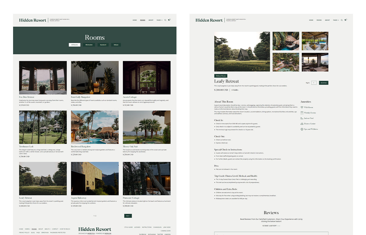 Hotel & Resort Website Template