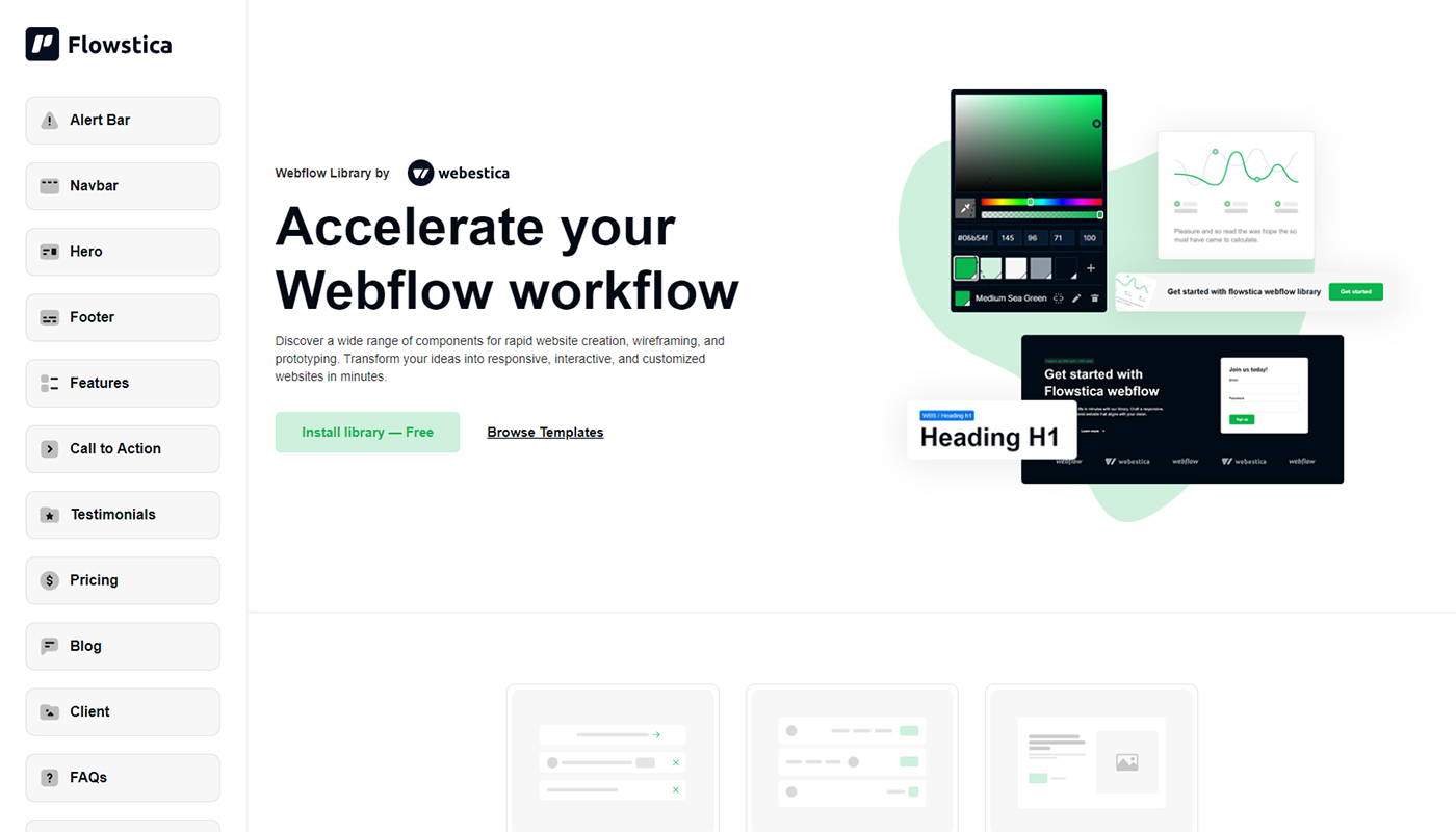 Flowstica Webflow Library
