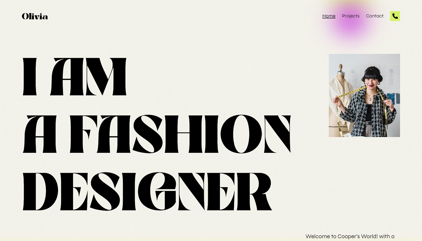 Free Personal Portfolio Website Template