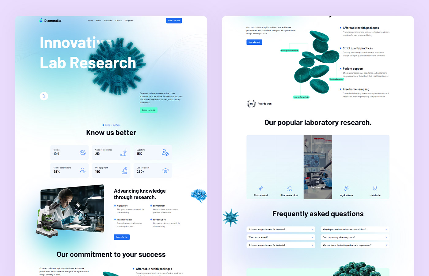 Health and Science Research Webflow Template
