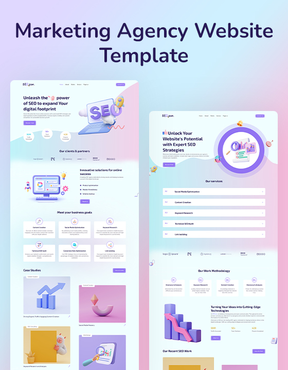 SEO and Marketing Agency Webflow Template
