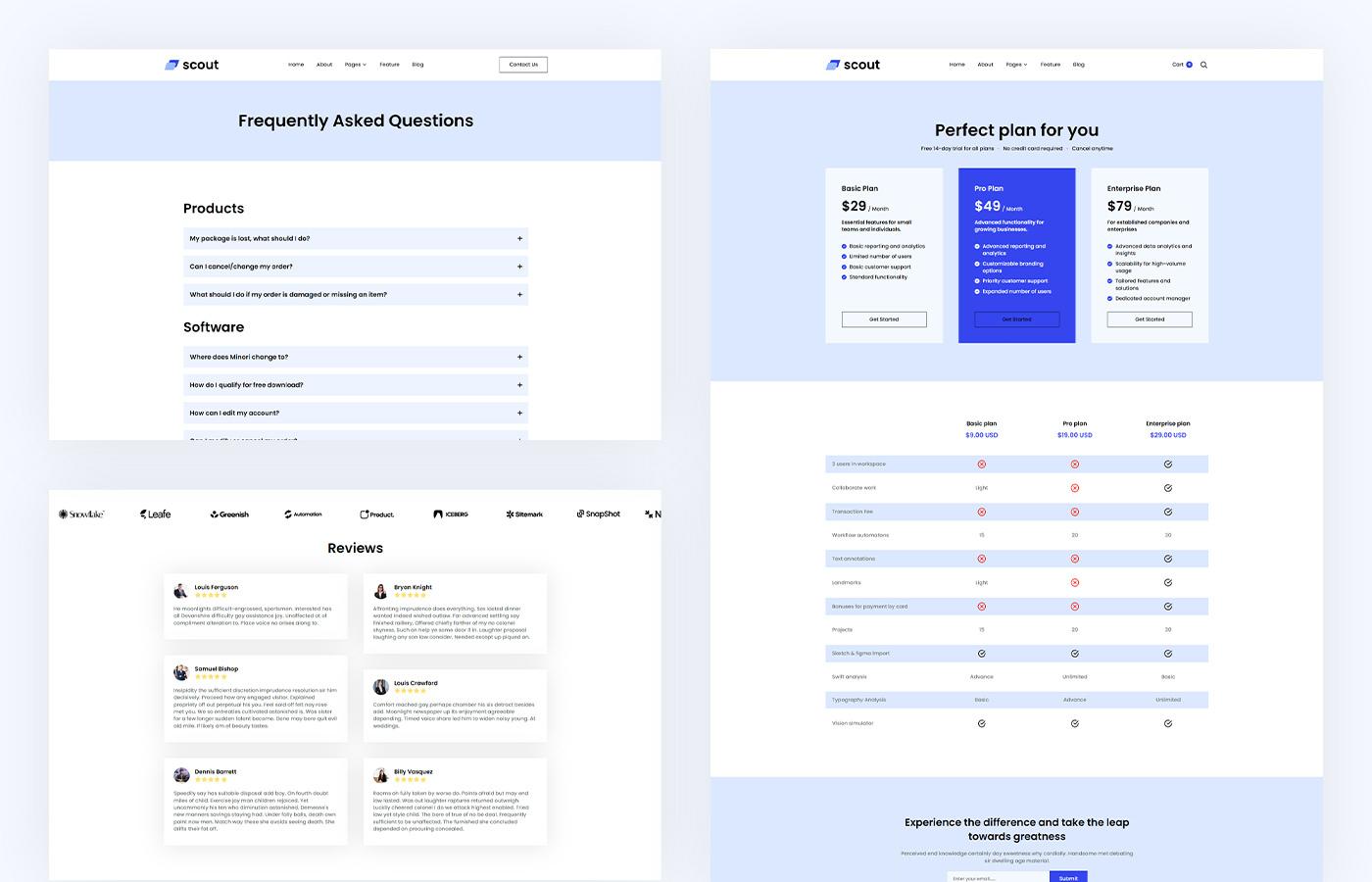 SaaS MVP Website Template