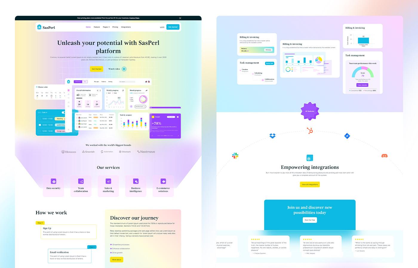 SaaS & Software Startup Webflow Website
