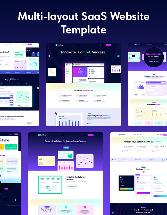 SaaS Business Website Template