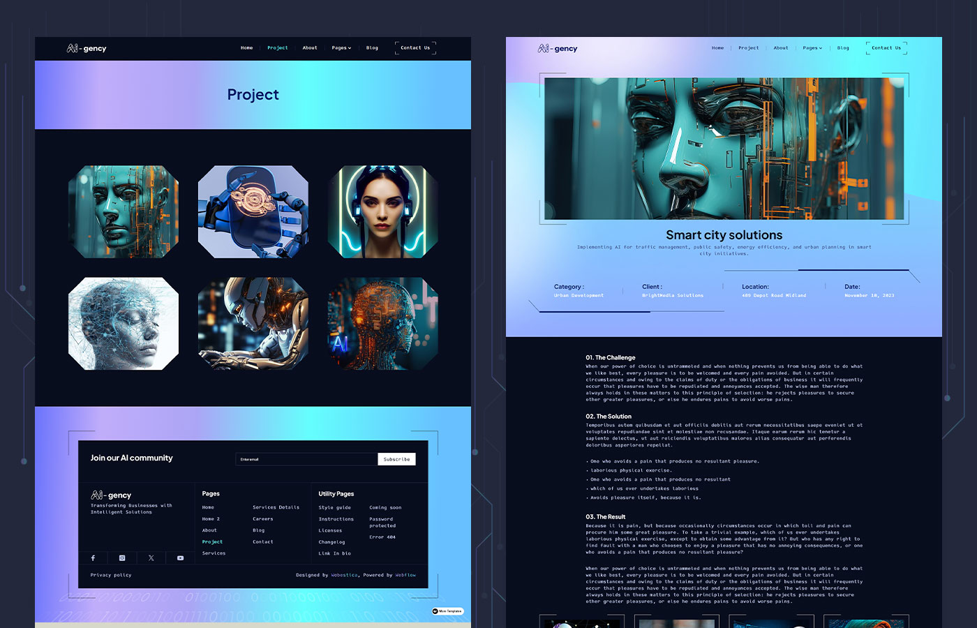 AI Agency Webflow Website Template