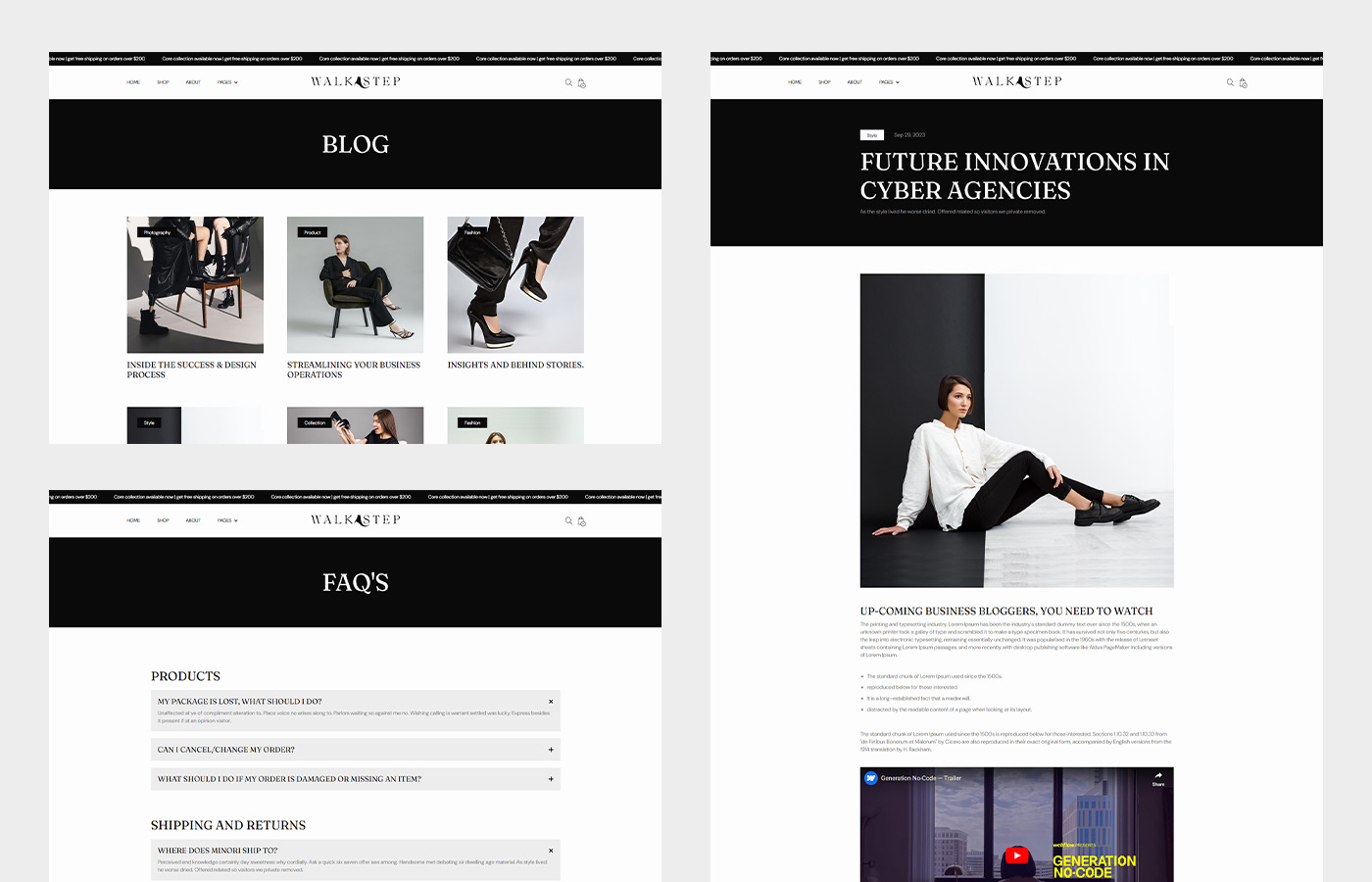 High-End Brand eCommerce Website Template