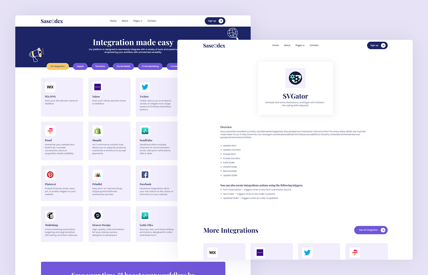 SaaS and Tech Startup Webflow Website Template
