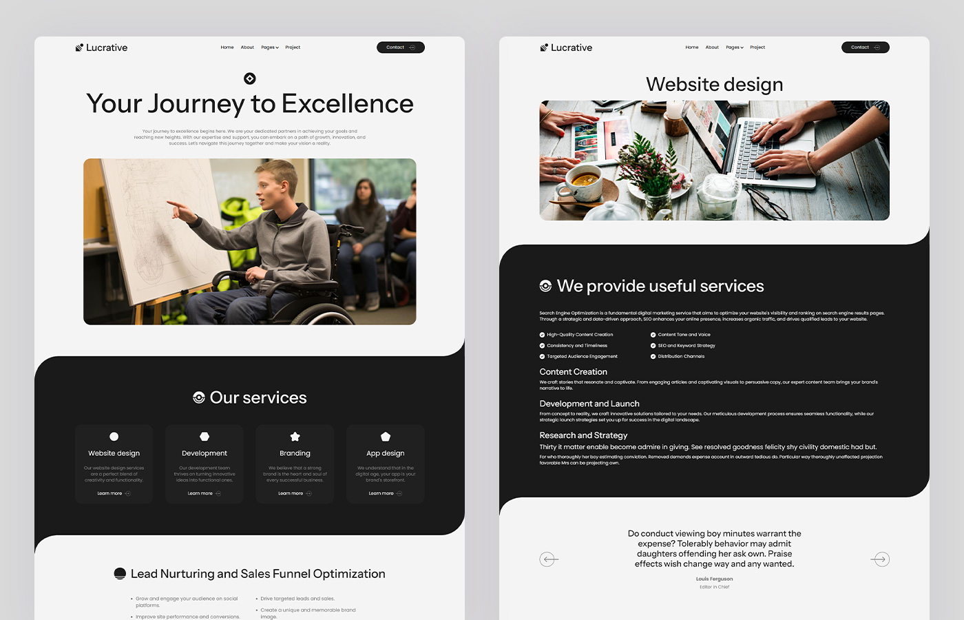 Agency & Classic Studio Website Template