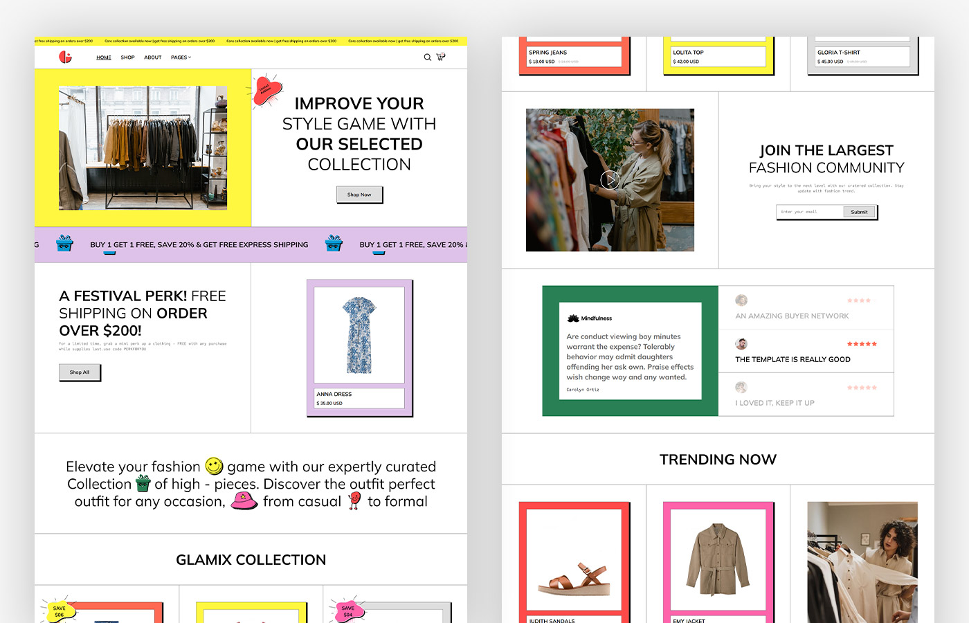 Versatile eCommerce Website Template