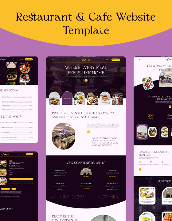 Restaurant and Cafe Website Template