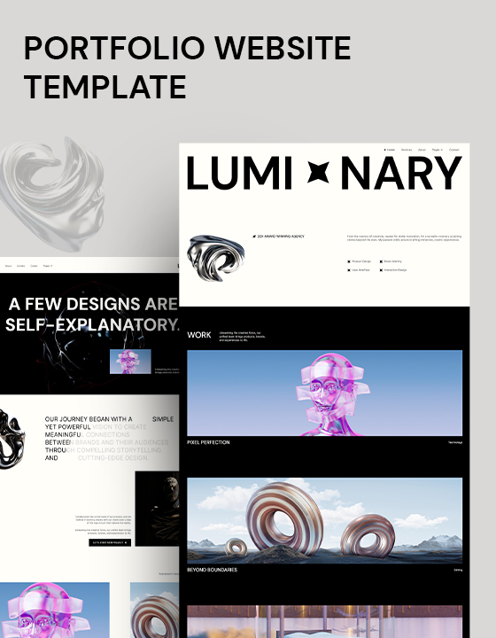 Innovative Digital Portfolio Agency Website Template