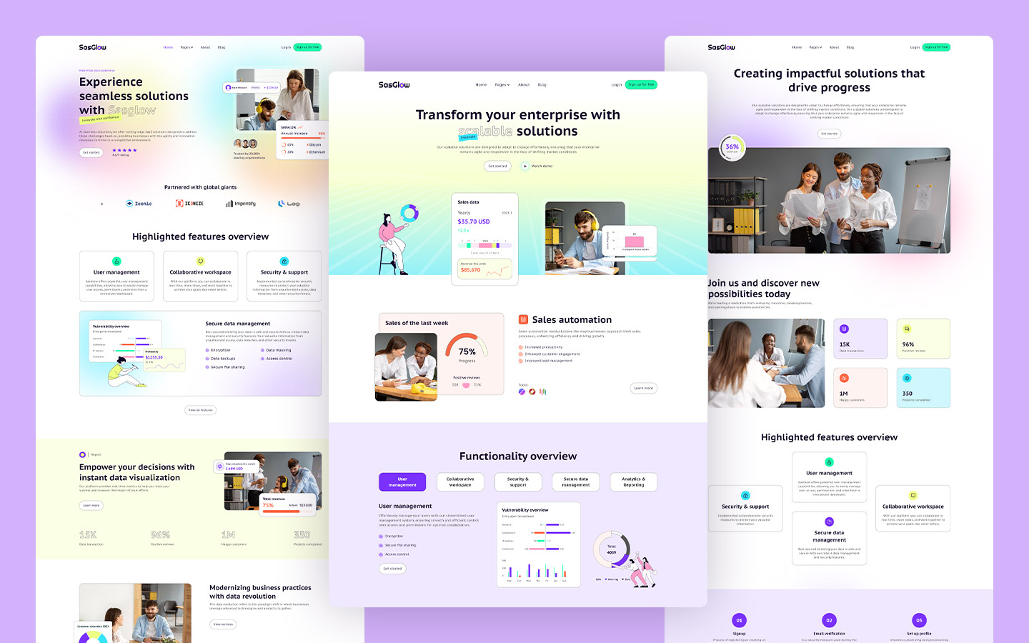 Innovative SaaS Website Template