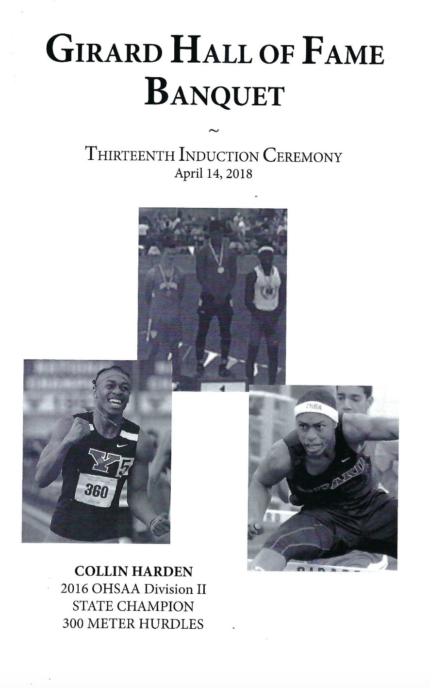 13th Induction Ceremony - Girard Hall of Fame