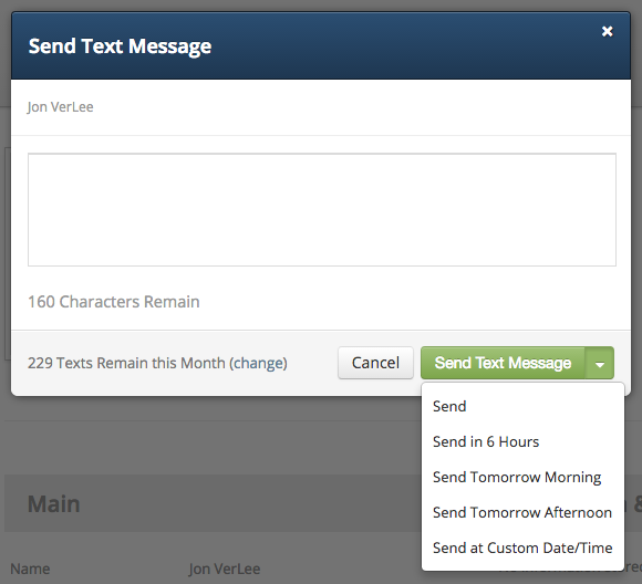 Schedule a Text Message to Send Later | Breeze ChMS
