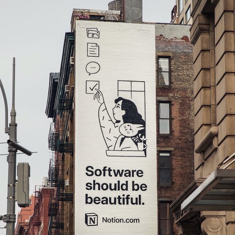 How Notion launches brand campaigns